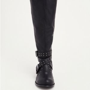 torrid | Shoes | New Studded Multibuckle Kneehigh Boots Wide Calf ...